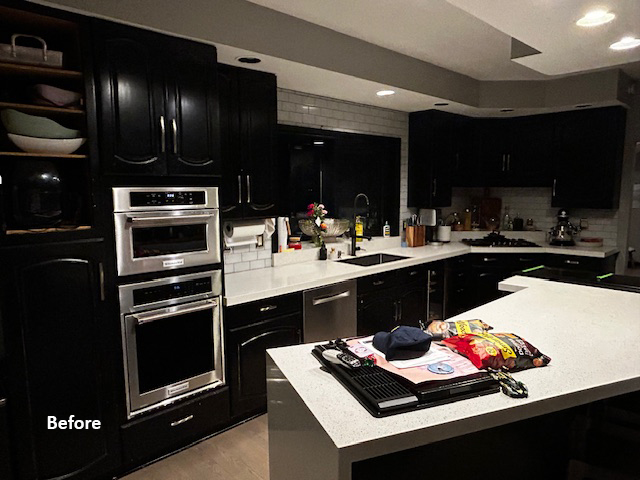 Kitchen of the Month Winner for Cabinet Refacing for October - Kitchen Solvers